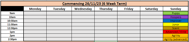 Class schedules and fees - PositivelyPawesome